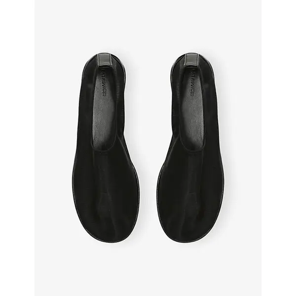 Dear Frances Balla Sock Mesh Flats - Black