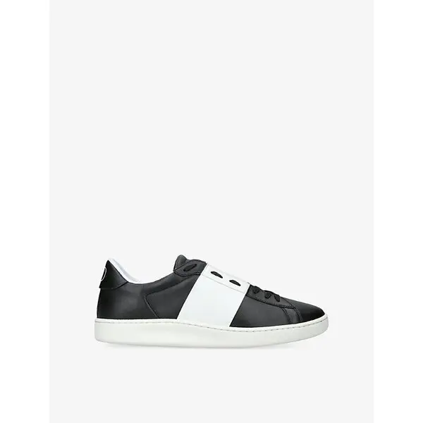 Valentino Garavani Open Royco Leather Trainers - Blk/white