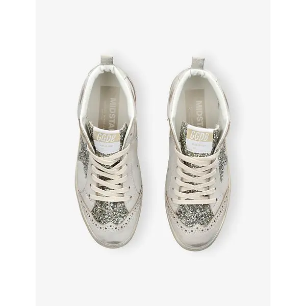 GOLDEN GOOSE Mid Star Suede And Leather Trainers