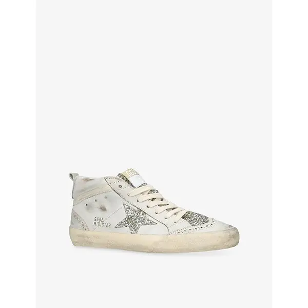 GOLDEN GOOSE Mid Star Suede And Leather Trainers