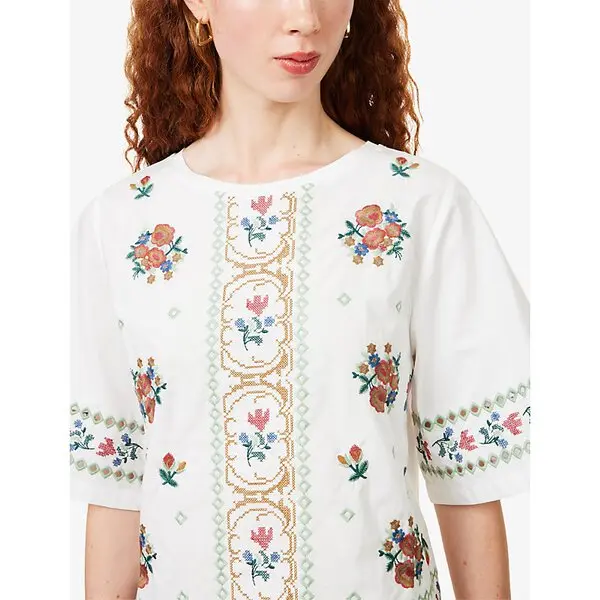 Max Mara Embroidered Cotton T-shirt