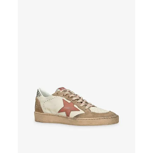 GOLDEN GOOSE Ball Star Leather And Suede Trainers