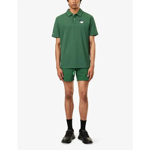 MALBON Fairway Baldwin Woven Polo T-shirt