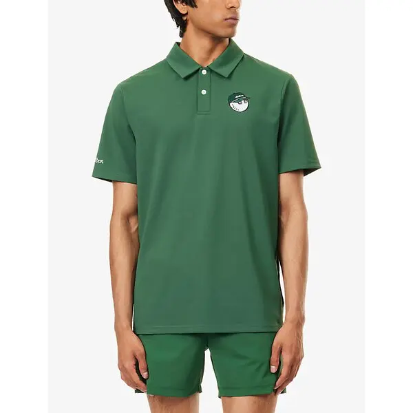 MALBON Fairway Baldwin Woven Polo T-shirt