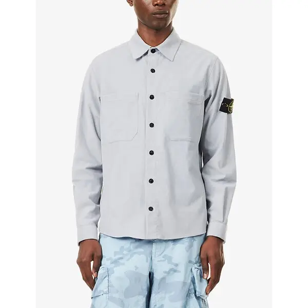Stone Island Micro Cord Cotton Shirt