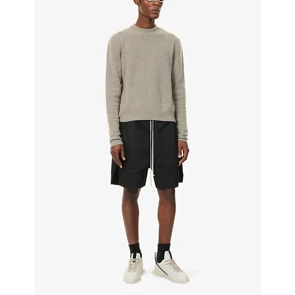 Rick Owens Drawstring Cotton-jersey Shorts