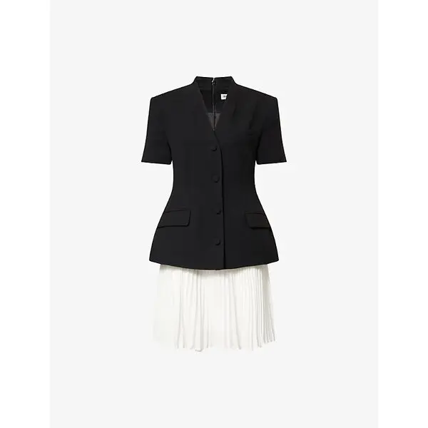 Simkhai Leah Blazer Crepe Mini Dress