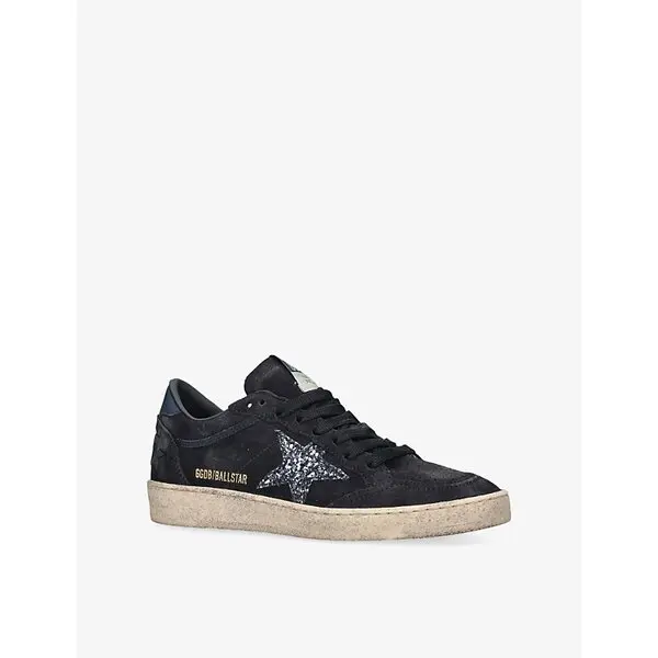 GOLDEN GOOSE Ballstar Suede Trainers - Blue/dark