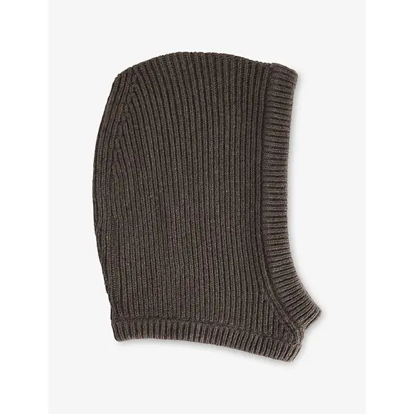 Rick Owens Brushed Cashmere-blend Knit Hood - Dust
