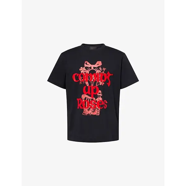 Simone Rocha Coming Up Roses Cotton T-shirt