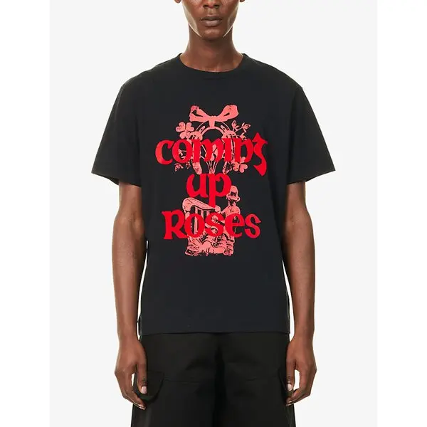 Simone Rocha Coming Up Roses Cotton T-shirt