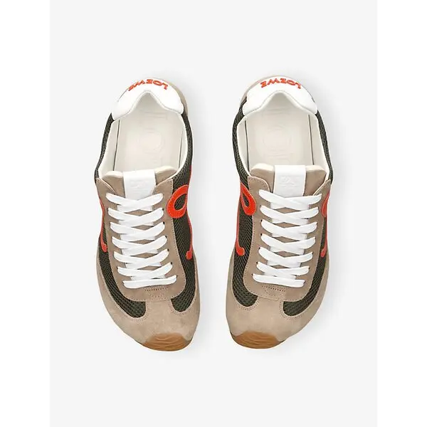 Loewe Ballet Runner 2.0 Suede Trainers - Khaki