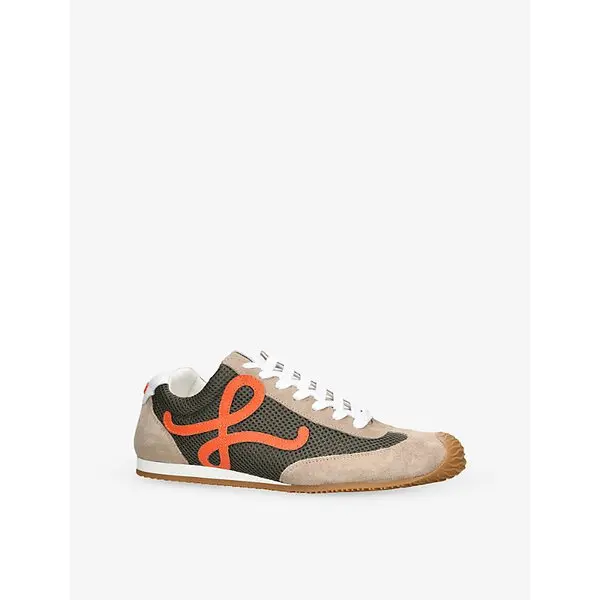 Loewe Ballet Runner 2.0 Suede Trainers - Khaki