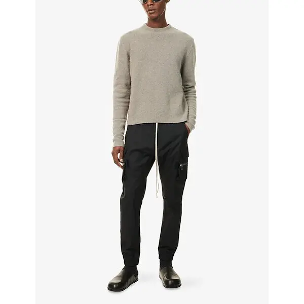 Rick Owens Crew Neck Cashmere Blend Jumper