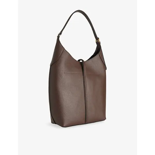 DEMELLIER The Siena Leather Bucket Shoulder Bag - Mocha