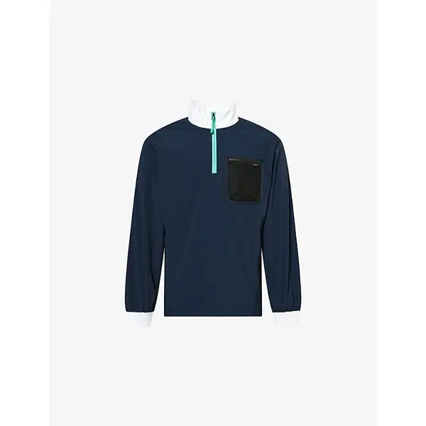 MALBON Cascade Chest-pocket Woven Windshirt