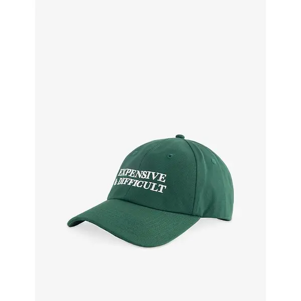 UNTIL FURTHER NOTICE Embroidered Cotton-twill Baseball Cap - Green