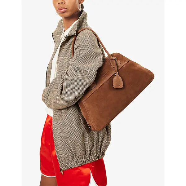 Miu Miu Vivant Suede Shoulder Bag - Cacao