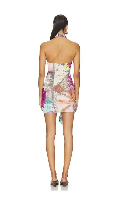 AFRM Brylee Halterneck Dress With Integrated Scarf