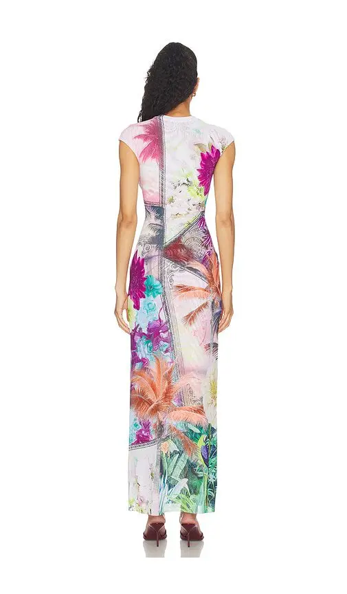 AFRM Mylo Maxi Dress In Tropical Print - Blush