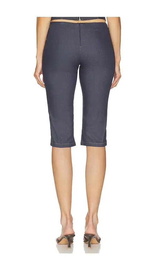 BY.DYLN Capri Jeans With Lace-up Detailing