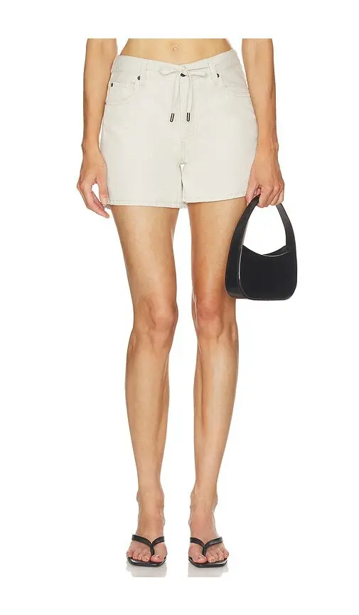 FRAME The Off Duty Drawstring Bow Long Hang Short - Neutral