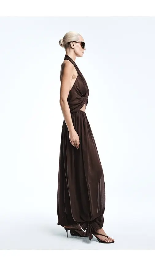 Revolve Benoit Silk Pant - Brown