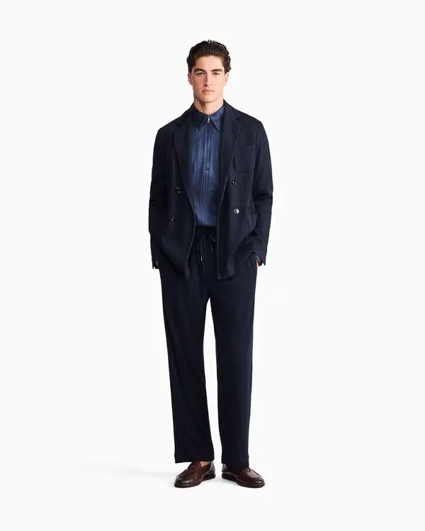 Giorgio Armani Shirt Regular Fit In Hammered Silk Satin