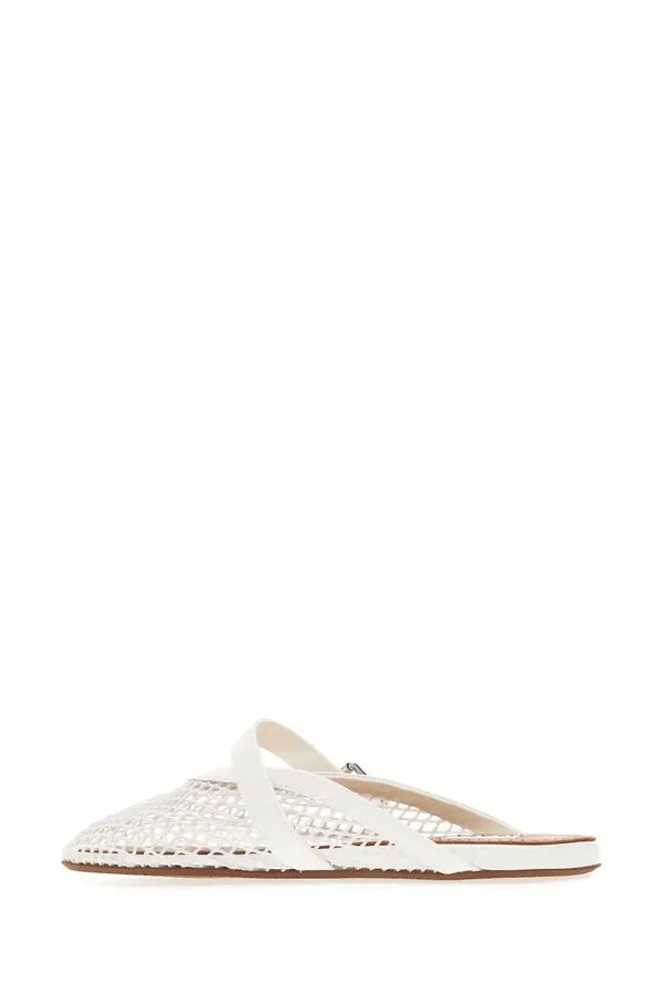 Alaïa Woven Buckled Slingback Slipper