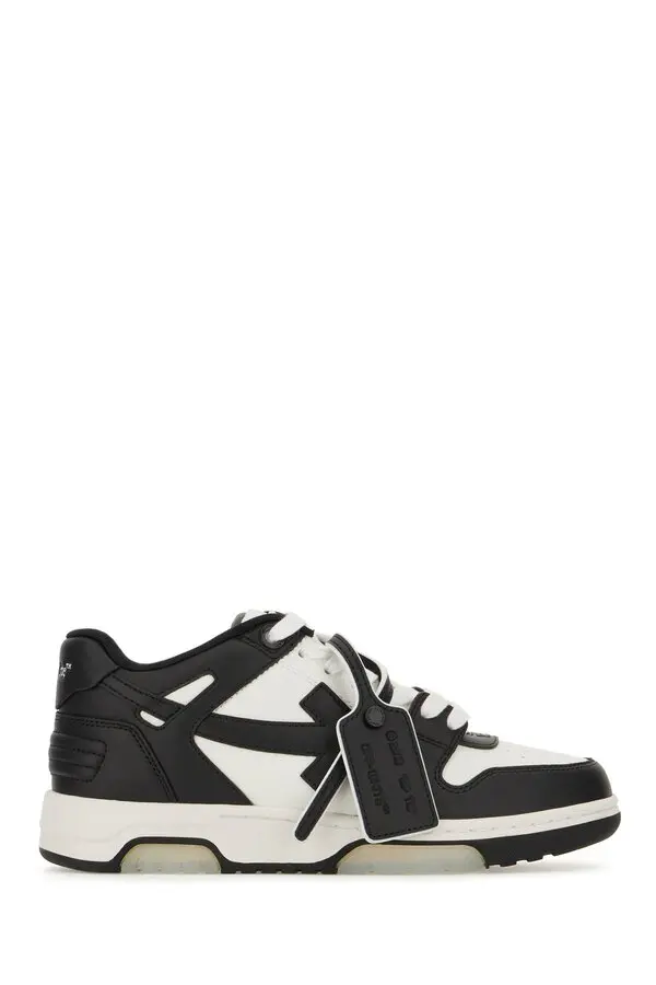 Off-White Leather Sneakers - Multicolor