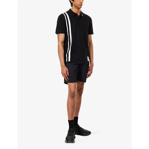J. Lindeberg 30y Wallis Woven-knit Polo T-shirt Xxl