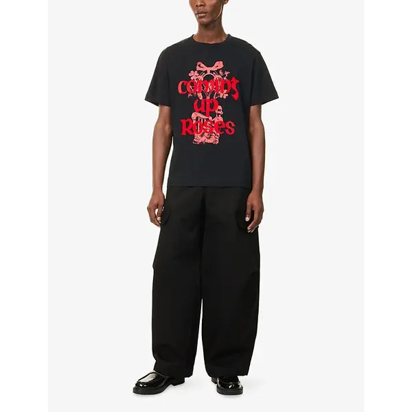 Simone Rocha Coming Up Roses Cotton T-shirt