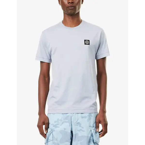 Stone Island Brand-patch Cotton T-shirt