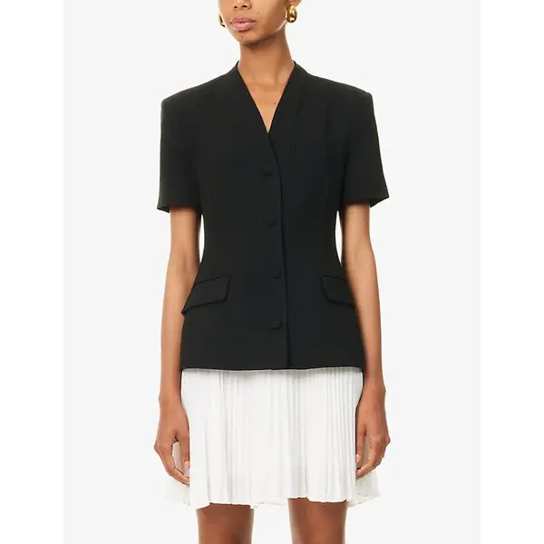 Simkhai Leah Blazer Crepe Mini Dress