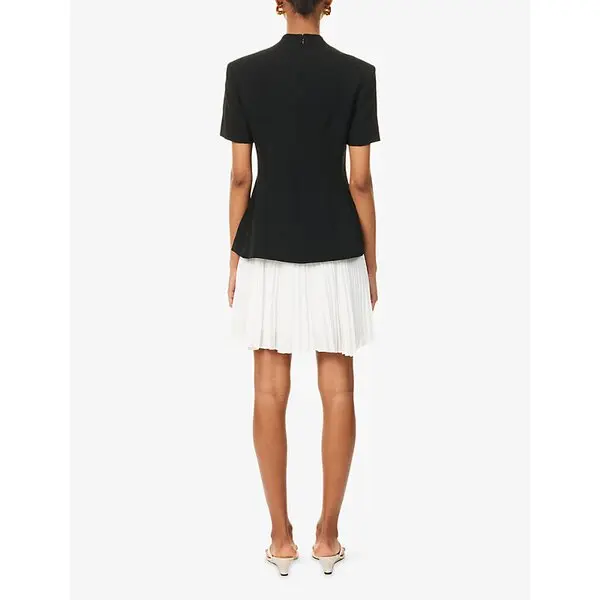Simkhai Leah Blazer Crepe Mini Dress