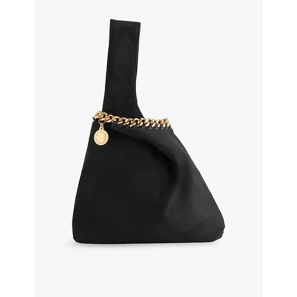 Stella McCartney Falabella Faux-suede Wristlet - Black