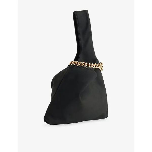 Stella McCartney Falabella Faux-suede Wristlet - Black