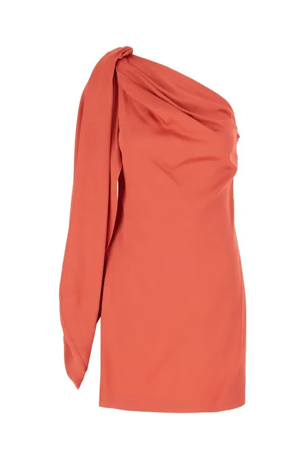 Stella McCartney One Shoulder Twisted Detail Dress - Multicolor