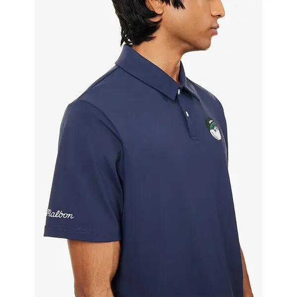 MALBON Fairway Baldwin Woven Polo T-shirt