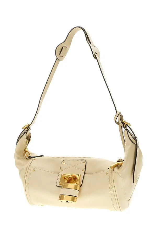 Chloé Shoulder Bag With Gold Tone Lock - Multicolor