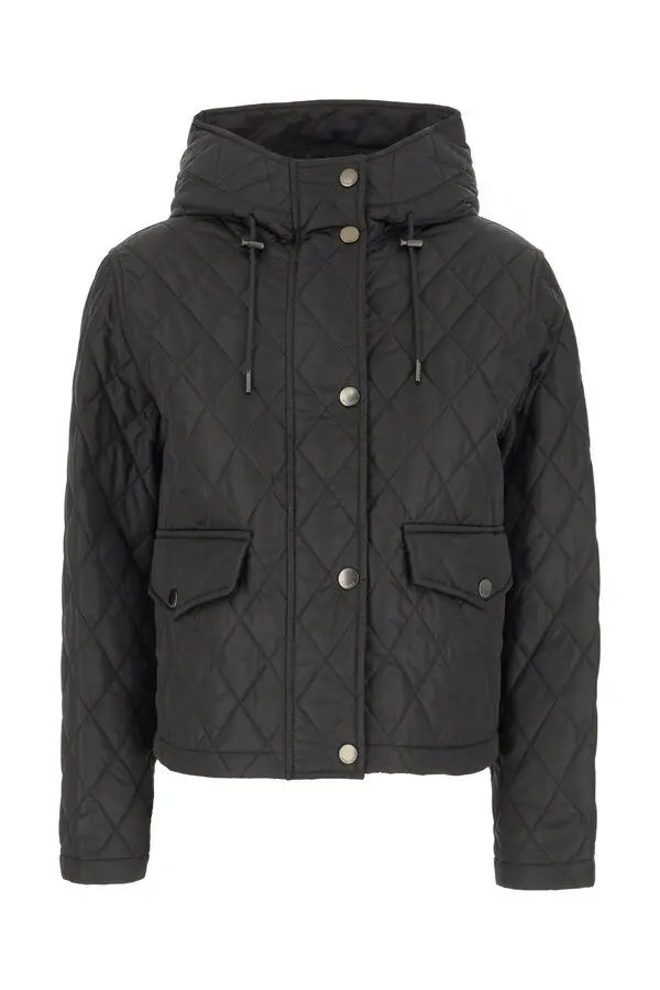 Burberry Quilted Jacket With Hood - Multicolor