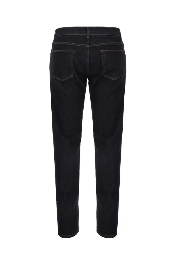 Dolce & Gabbana Dark Wash Jeans With Logo Detail