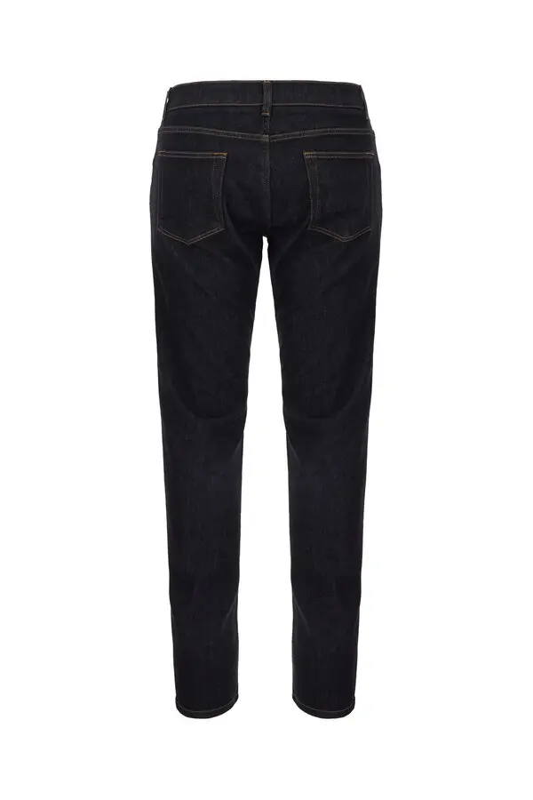 Dolce & Gabbana Dark Wash Jeans With Logo Detail