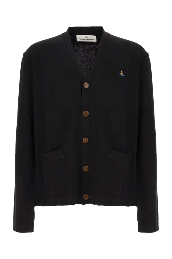 VIVIENNE WESTWOOD V-neck Button-detailed Cardigan With Pockets - Multicolor