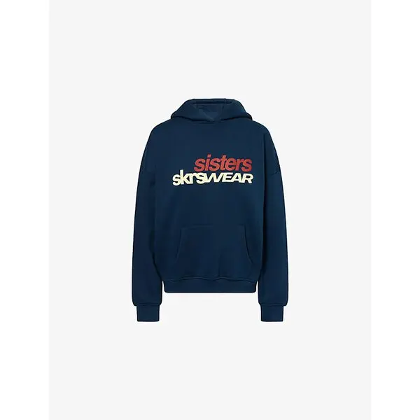 SISTERS & SEEKERS Waverley Skrswear Oversized Cotton-blend Hoody - Navy