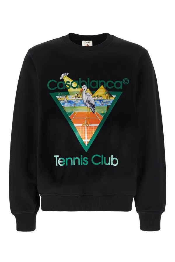 Casablanca Crewneck Sweatshirt With Graphic Print - Multicolor