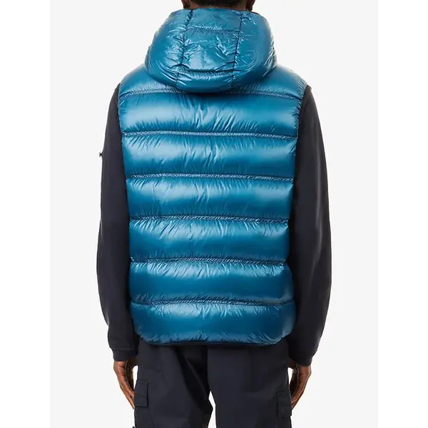 Moncler Panestrel Down Brand-logo Woven Gilet