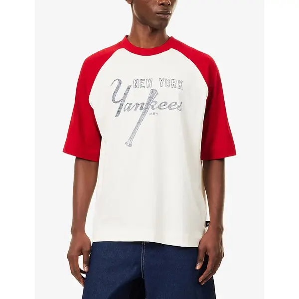 New Era Mlb New York Yankees Boxy-fit Cotton T-shirt