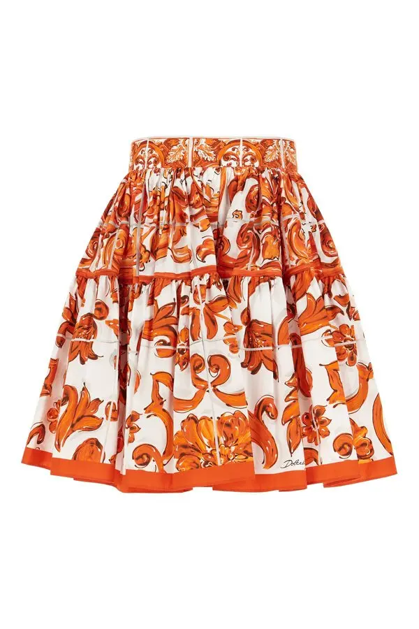 Dolce & Gabbana Tiered Printed Skirt - Multicolor