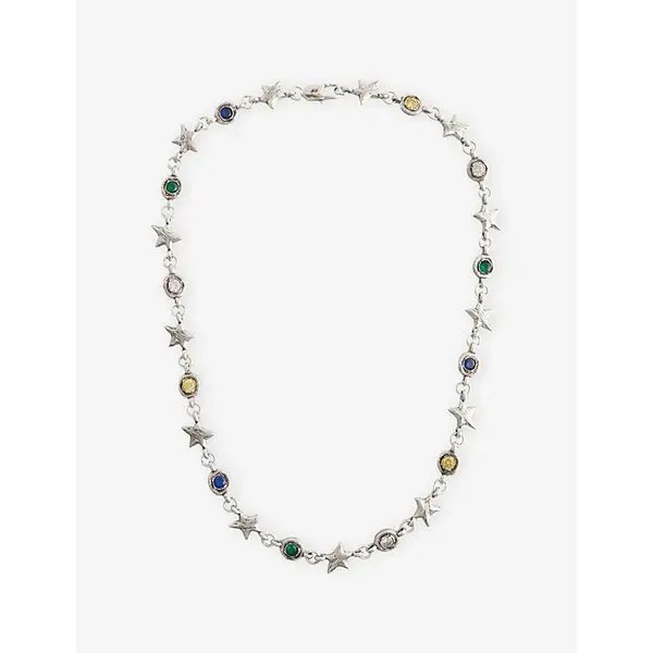 TWOJEYS Squadra Sterling- Plated Brass Necklace - Silver